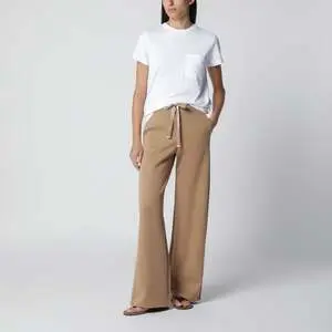 Max Mara Cotton Jersey T-shirt With Embroidered Pocket - White