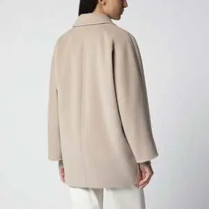 Max Mara Short Double-breasted Wool And Cashmere Coat