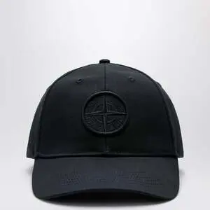 Stone Island Baseball Cap With Logo - Black
