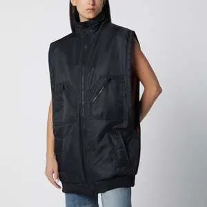 MAISON MARGIELA Nylon Zip-up Vest - Black