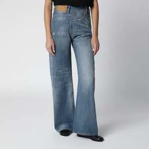MAISON MARGIELA Distressed Wide-leg Denim Jeans In Medium - Blue