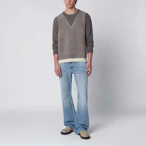 MAISON MARGIELA Lambswool Crewneck Sweater - Beige