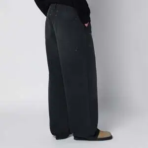 MAISON MARGIELA Double-dyed Cotton Work Trousers With Spot Detailing