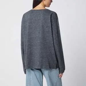 MAISON MARGIELA Long-sleeve Cotton T-shirt In Dark