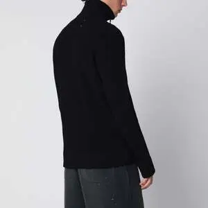 MAISON MARGIELA Zip-up Knit Cardigan In Cotton And Wool