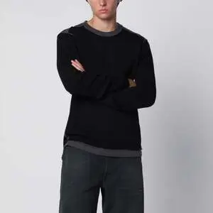 MAISON MARGIELA Asymmetrical Crewneck Sweater In And Grey
