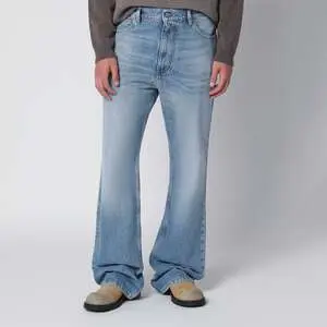 MAISON MARGIELA Bootcut Jeans In Light Washed Denim - Blue