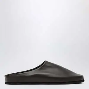 Dear Frances Leather Vico Mules - Brown