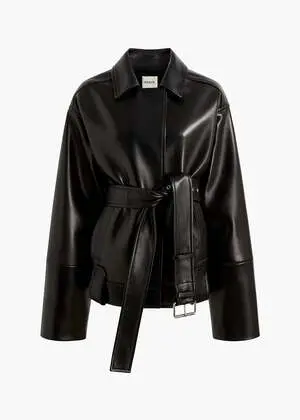 Khaite Alder Leather Moto Jacket - Black