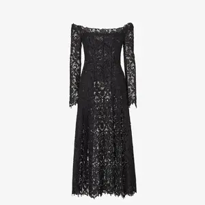 Fendi Macramé Lace Bustier Dress