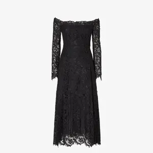 Fendi Macramé Lace Bustier Dress