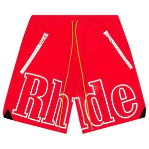 Rhude Logo Shorts - Red