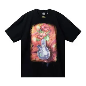 StÜssy X Dries Van Noten Airbrush Vase Tee - Black