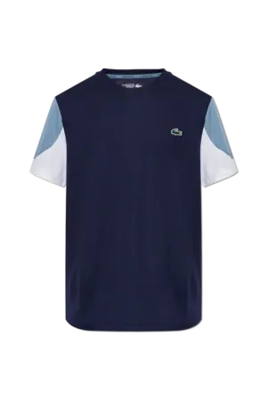 Lacoste T-shirt With Logo Patch - Navy Blue