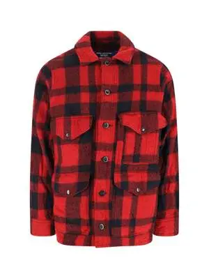 Junya Watanabe Plaid Wool Shirt Jacket With Flap Pockets