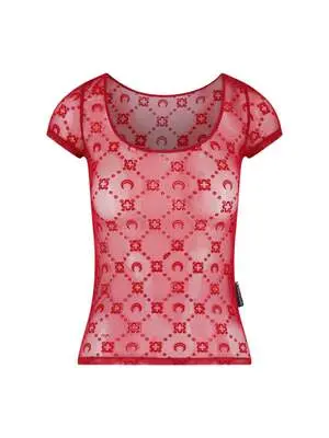 Marine Serre Stretch T-shirts For Women