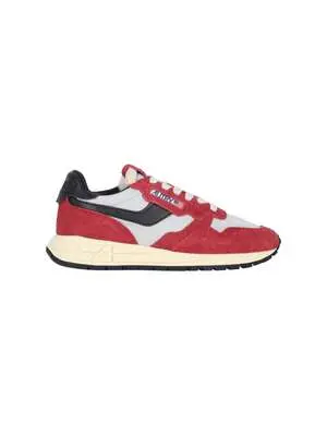 AUTRY Mixed-material Sneakers With Suede & Mesh Details - Red