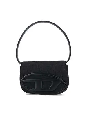 DIESEL® Cotton Canvas & Leather-trim Bag - Black