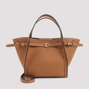 TOD`S Tim Textured-leather Tote - Brown