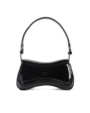 DIESEL® Black Patent Leather Mini Bag - 001black