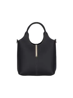 TOD`S 100% Calf Leather Shoulder Bag For - Black