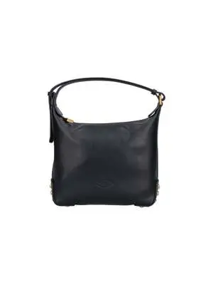 TOD`S Calf Leather Mini Shoulder Bag - Black