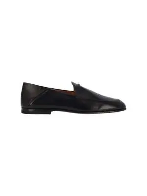 TOD`S Tod's Lamb Leather Flat Loafers - Black