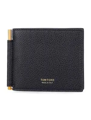 TOM FORD Calf Leather Wallet - Nero
