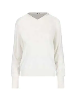 MA'RY'YA V-neck Relaxed Fit Sweater