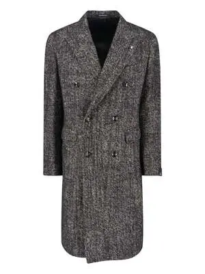 Tagliatore Textured Coats For Men
