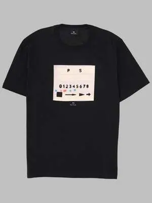 Paul Smith Graphic Cotton T-shirt - Black