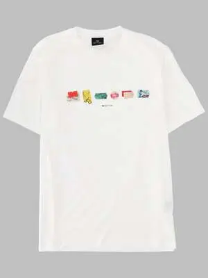 Paul Smith Graphic Cotton T-shirt - White