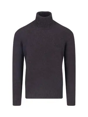 DRUMOHR Striped Crewneck Sweater - Brown