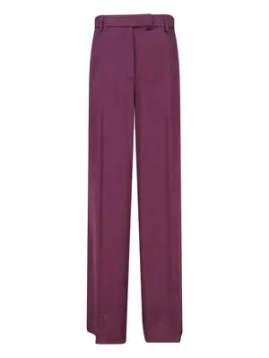 Dries Van Noten Viscose Trousers With Cotton Pocket Lining - Violet