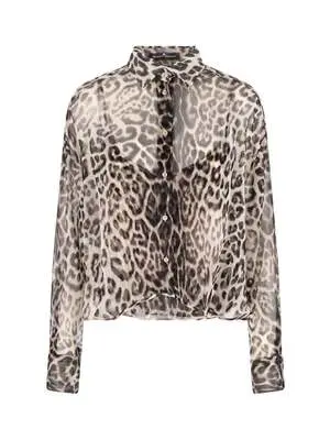 Ermanno Scervino 100% Silk Shirt - Brown