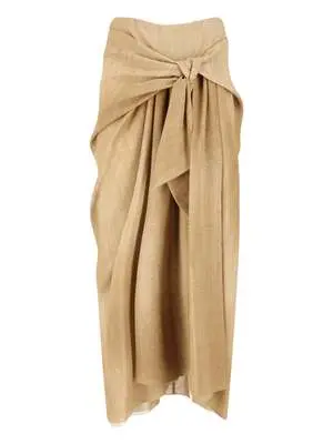 Ermanno Scervino 100% Polyester Skirt - Brown
