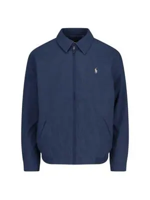 Polo Ralph Lauren Recycled Polyester Zip-up Jacket With Classic Collar - Blue