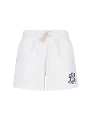Polo Ralph Lauren Drawstring Cotton Blend Shorts - White