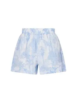MC2 SAINT BARTH Printed Ramie Shorts