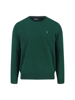 Polo Ralph Lauren Fair Isle" High Neck Wool Sweater - Green