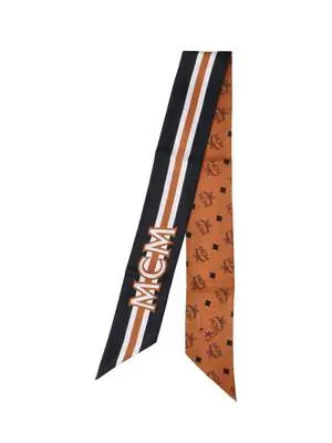 Mcm Silk Scarf For - Brown