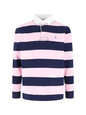 Polo Ralph Lauren Long Sleeve Striped Rugby Polo Shirt