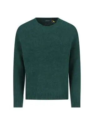 Polo Ralph Lauren POLO RALPH LAUREN Wool-Alpaca Blend Crewneck Sweater Green