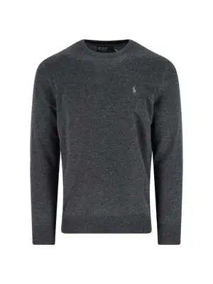 Polo Ralph Lauren 100% Wool Crew Neck Sweater - Grey