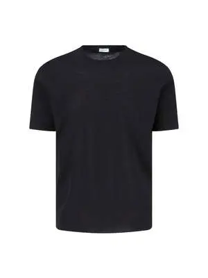 Caruso 100% Cotton Crew Neck T-shirt For - Black
