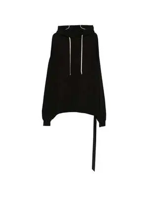Rick Owens Oversized Hooded Sweatshirt - Nero