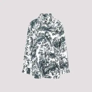 Bottega Veneta Printed Silk Shirt - Grey