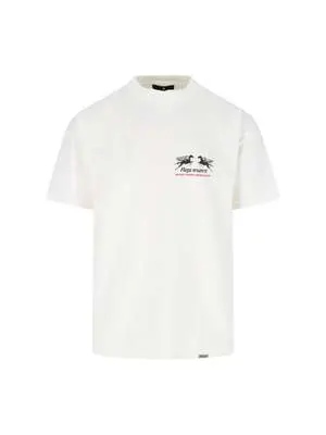 REPRESENT Lightweight 100% Cotton Crewneck T-shirt - White