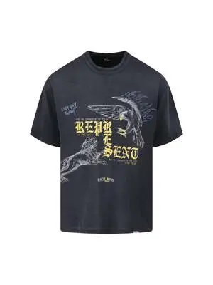 REPRESENT 100% Cotton Logo T-shirt - Black