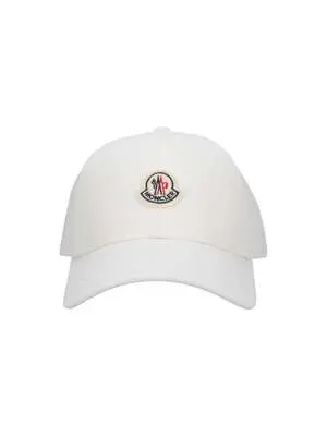 Moncler Baseball Cap With Logo - White